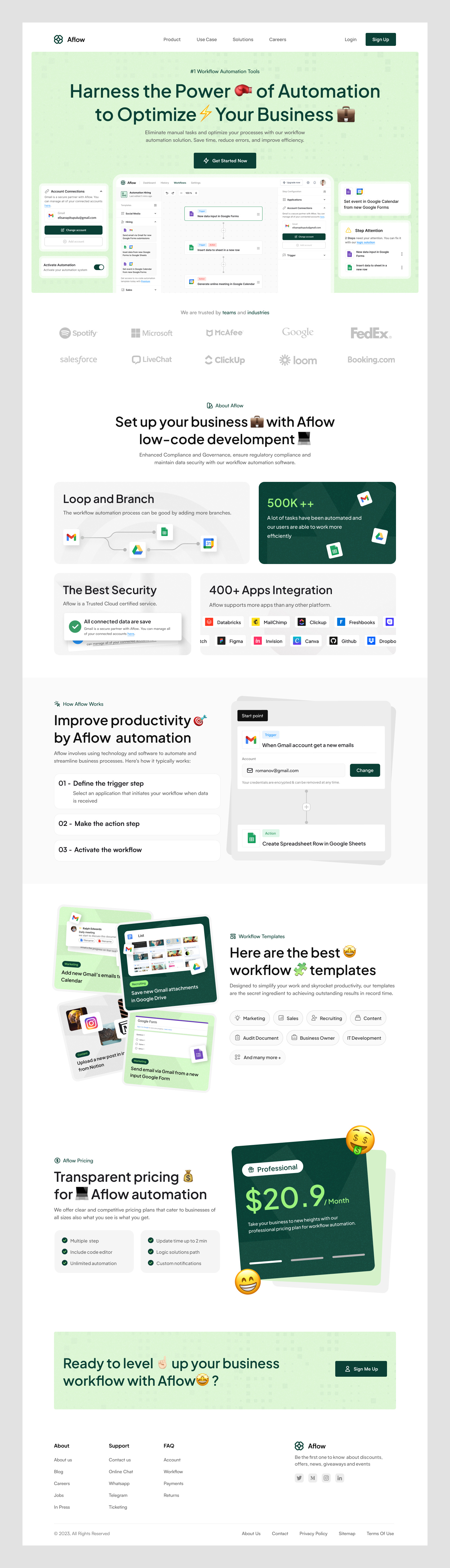 Aflow - Workflow Automation Builder Landing Page by Repan 🍋 for Sans ... Aflow - Workflow Automation Builder Landing Page by Repan 🍋 for Sans ...